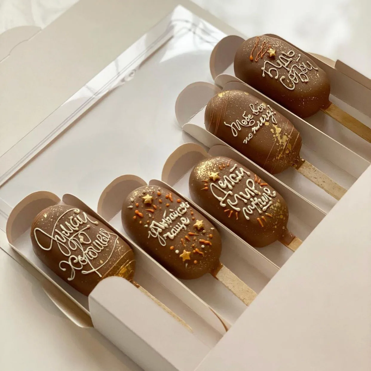 Food Grade Popsicle Cakesicle Box With Divider Packaging With ...