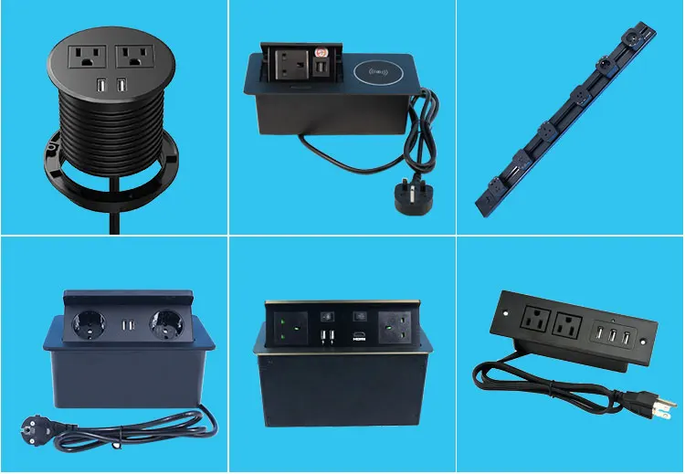 Factory Universal Power Multimedia Conference Tabletop Cable Connection ...