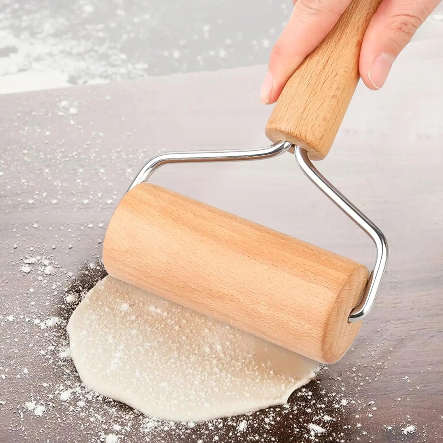 Baker Roller T Shape Pastry Roller Kitchen Utensils Pizza Roller Non ...