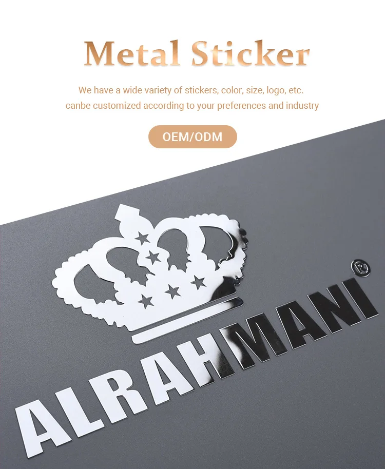 Self Adhesive Customized Metal Logo Sticker Printing Gold Foil Stickers ...