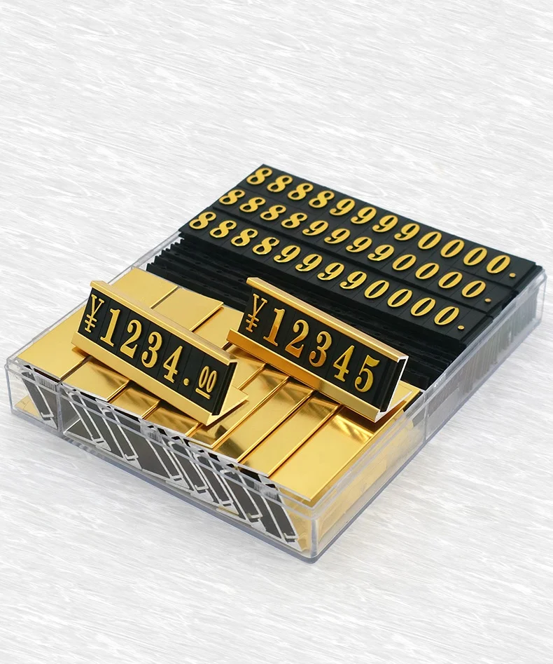 Adjustable Price Display - Mini Cube Luxury Label Stand