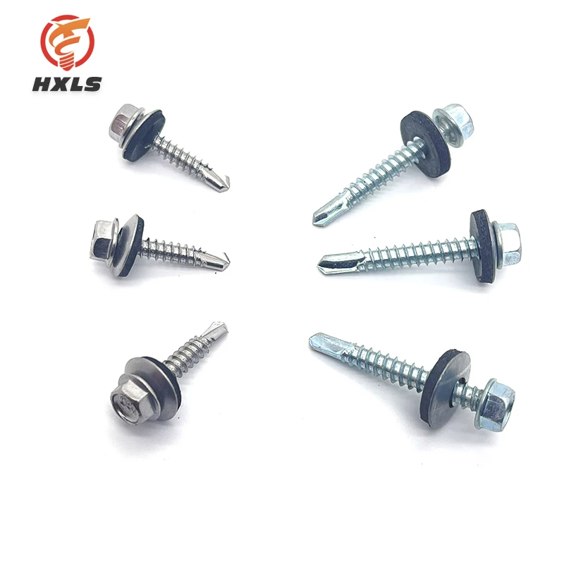 Din7504khexagon Head Self Drilling Screw With Epdm For Thick Metal ...