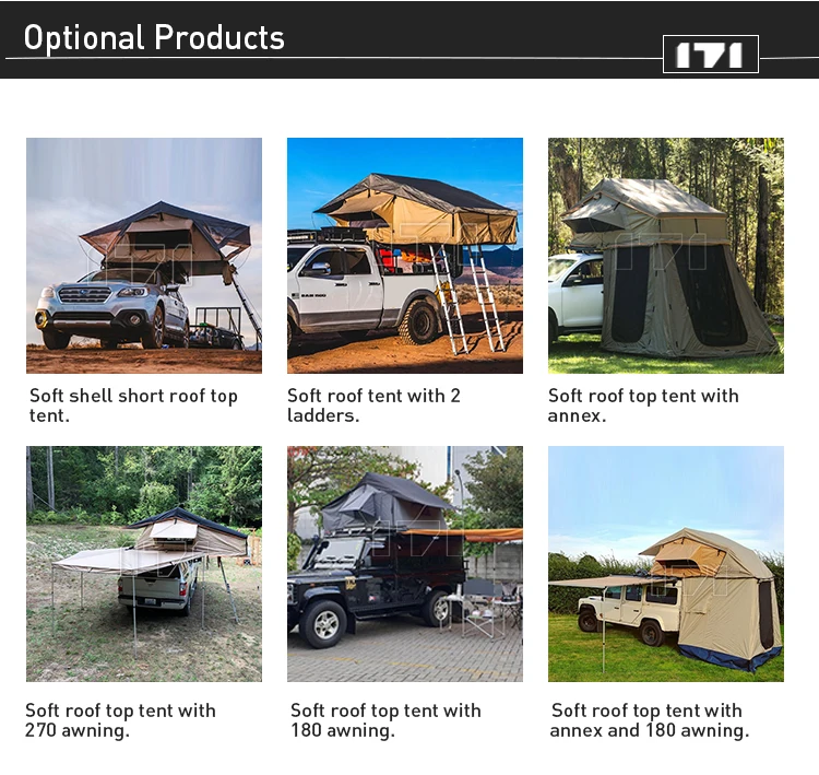 Waterproof Car Rooftop Tent With Extend Removable Annex For Overland ...