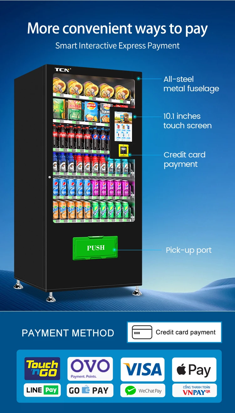 TCN Smart Screen Vendor Machine - Snack and Drink Vending