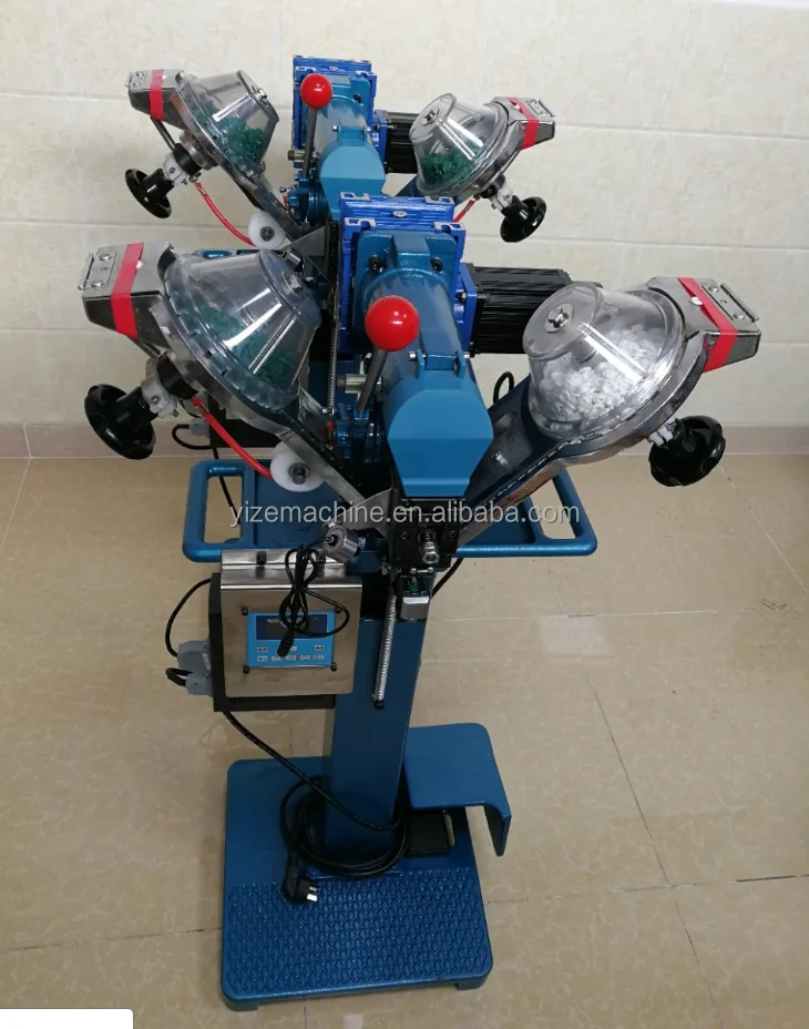 Small Automatic Face Shield Raincoat Snap Button Press Machine Metal Prong Button Riveting ...