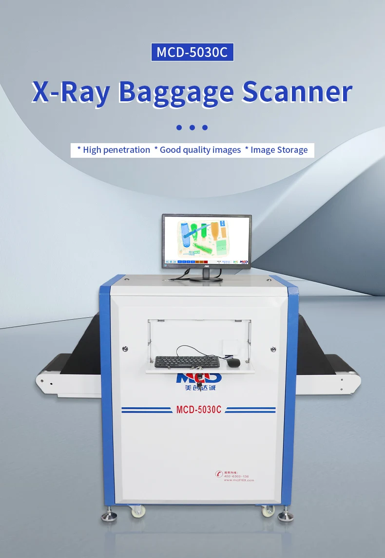High Penetration Xray Baggage Machine X-ray Luggage Screening Scanner ...