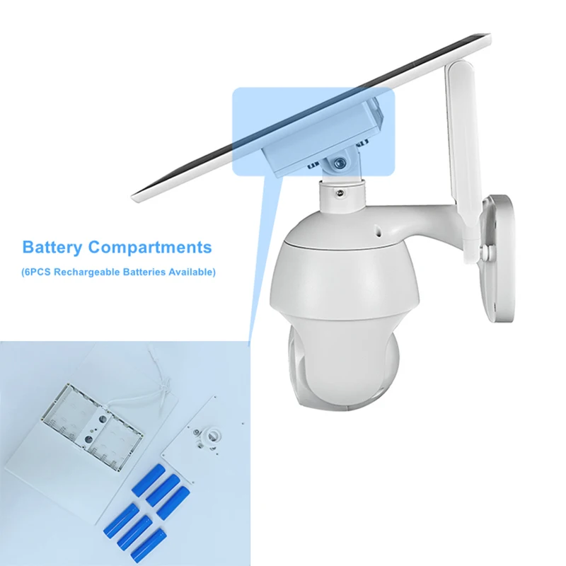 6 S10 Solar Ubox 4g Ptz Camera Pir Wifi 2mp 3mp 4mp Solar Battery ...