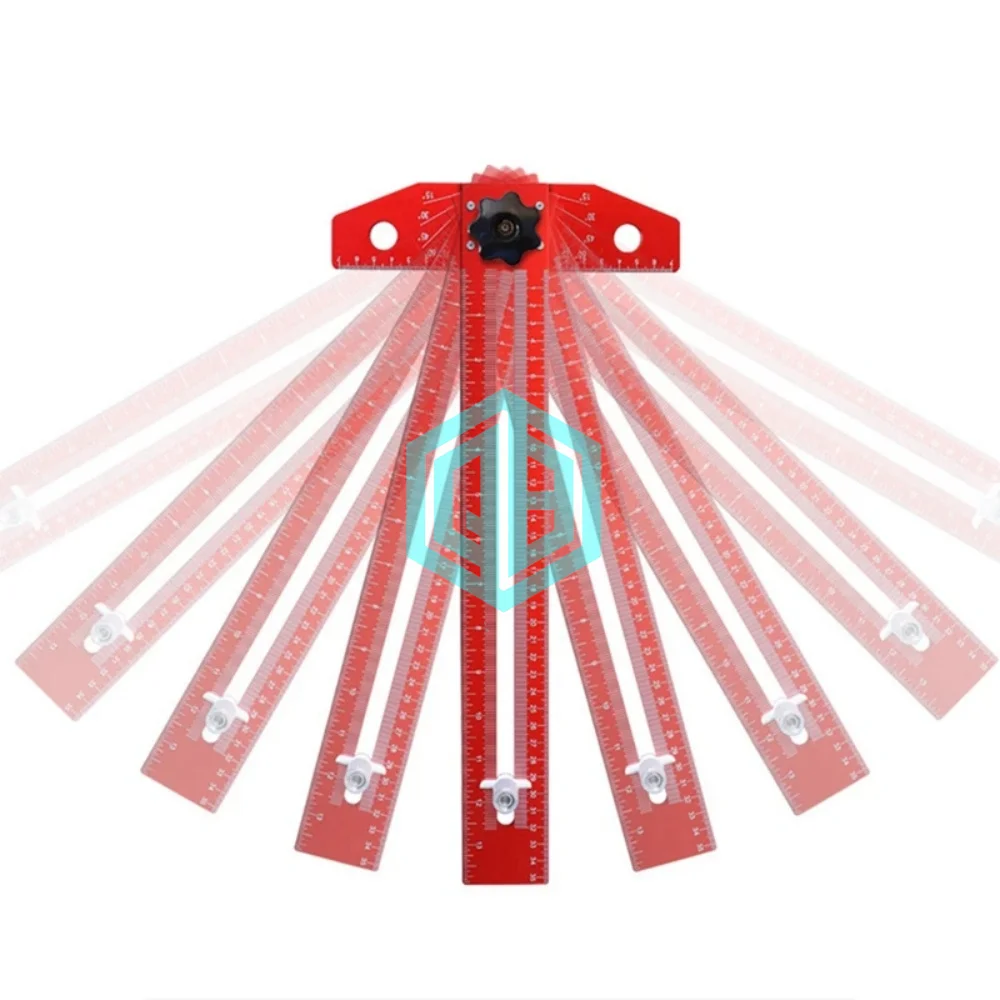 13'' Adjustable Aluminum T-Square Ruler, Woodworking Scriber with Angle ...