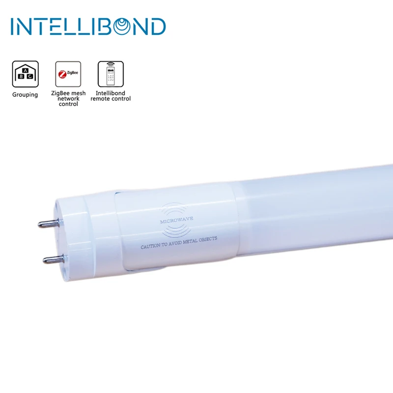 Intellibond 18W 1200mm dimmable T8 led tubes with embedded motion and ...