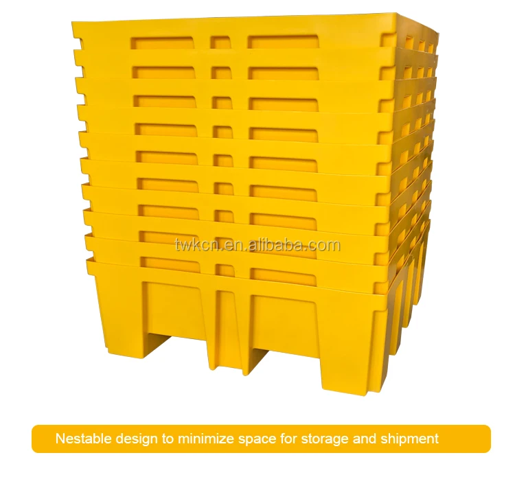 Ibc Spill Containment Pallet Stackable Secondary System 4 Drum Big ...