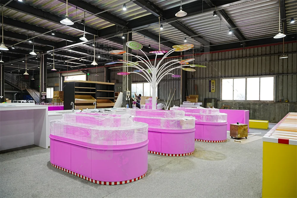 Custom Retail Store Gondola Chocolate Candy Display Rack Wall Sugar ...