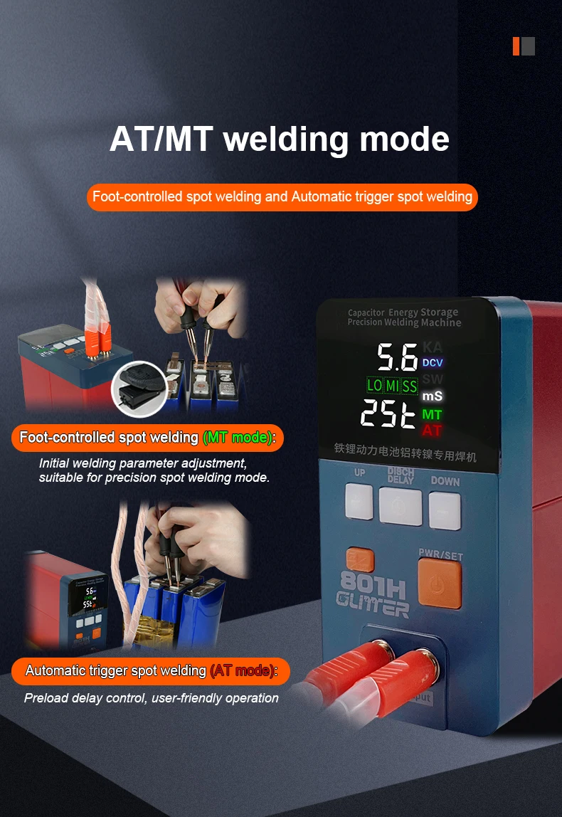 801H Spot Welding Machine - 19.8KW, 3500A Pulse Butt Welder