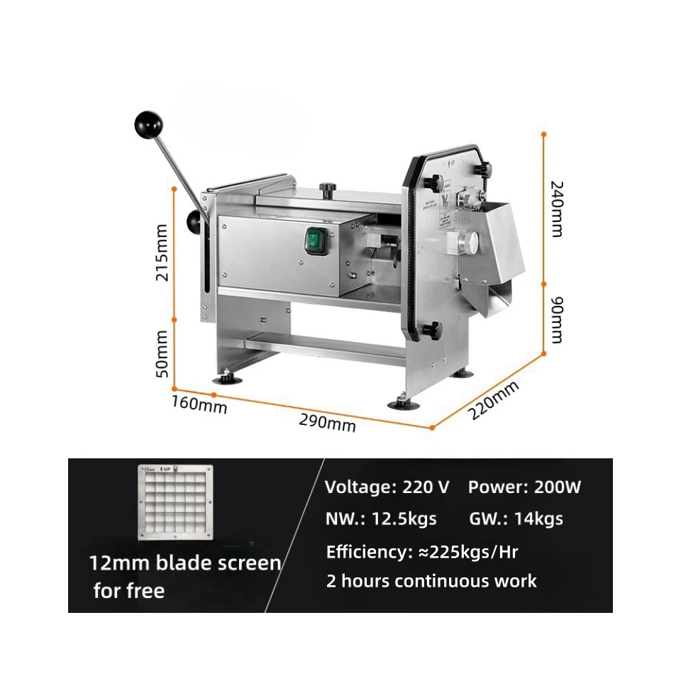 Efficient Vegetable Cutting Machines - Dual Stainless Steel