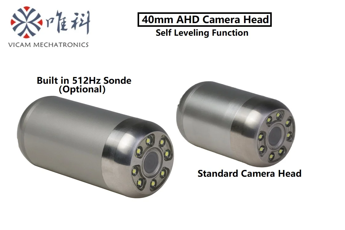Vicam 40mm Self Levelling Sewer Inspection Camera 60m Borescope Cameras ...