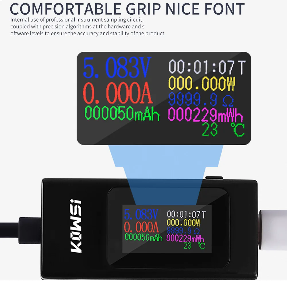 Type-c Voltage Current Tester Multifunction Charger Detector Dc Digital ...