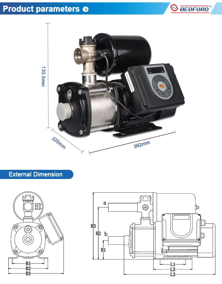 Bedford Integrated Intelligent Constant Pressure Variable Frequency ...