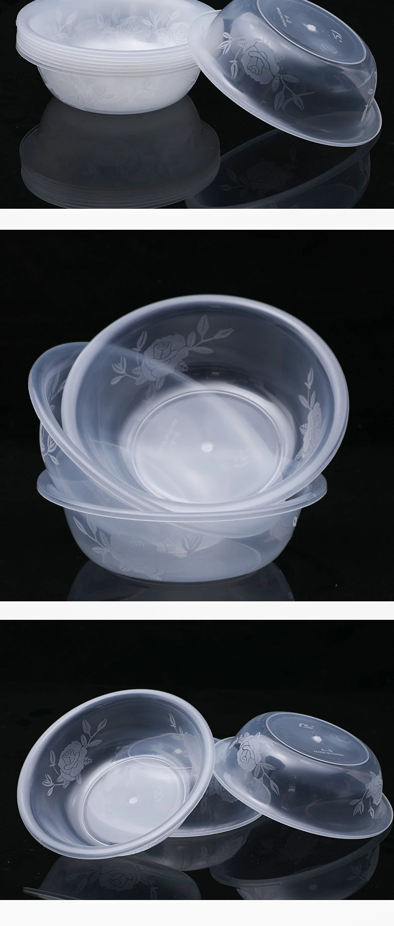 Circular Transparent Plastic Basin,Fruit And Vegetable Cleaning Basin ...