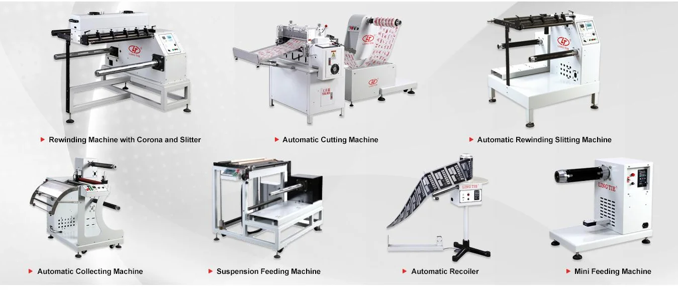 Automatic Roll to Roll Label Rewinder Slitter Machine