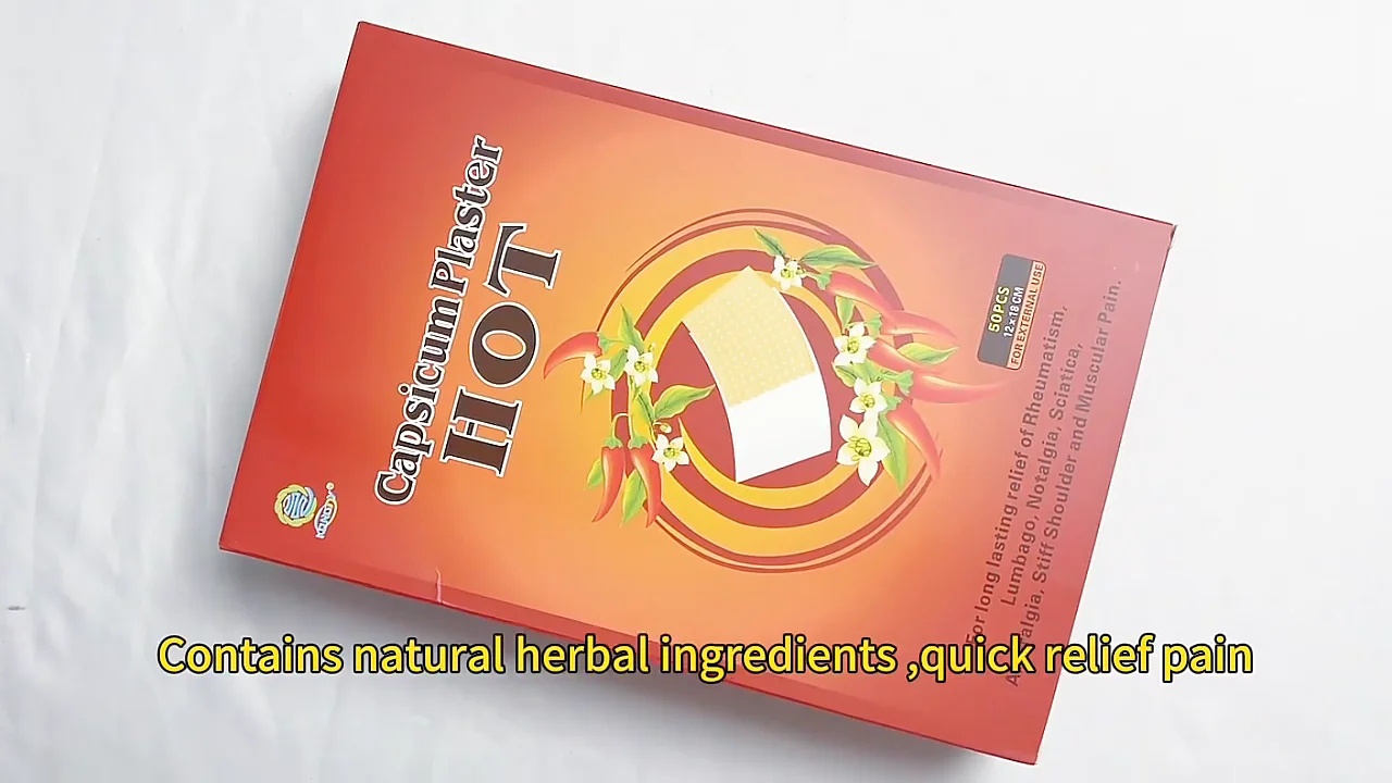 High Quality Pain Relief Capsicum Plaster Pain Relieve Plaster Capsicum ...