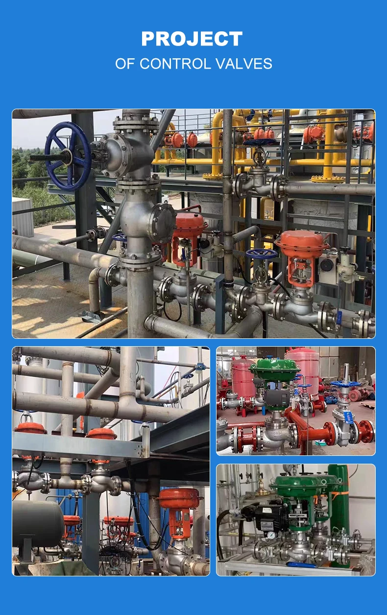 Diffluence Type SS304 3way Pneumatic Diaphragm Steam Control Valve