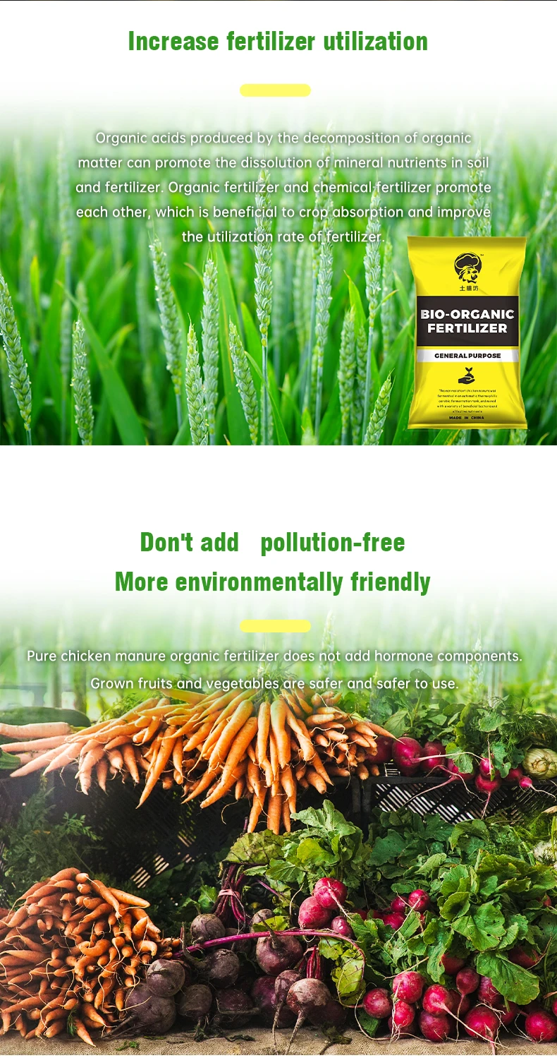 High Quality Chicken Manure Organic Fertilizer Vegetable Granular ...