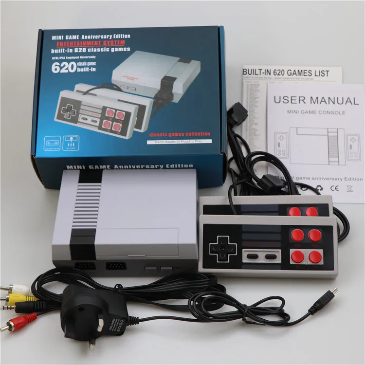 Mini Retro Video Game Console - 620 Classic Games