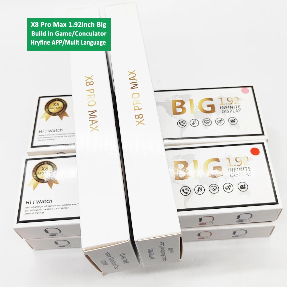 X8 Pro Max Smartwatch Series 6 7 Bt Call Reloj 1.92 Inch Screen Double ...