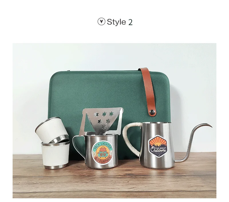 Pour Over Coffee Set New Arrival Portable Outdoor Camping Travel Coffee ...