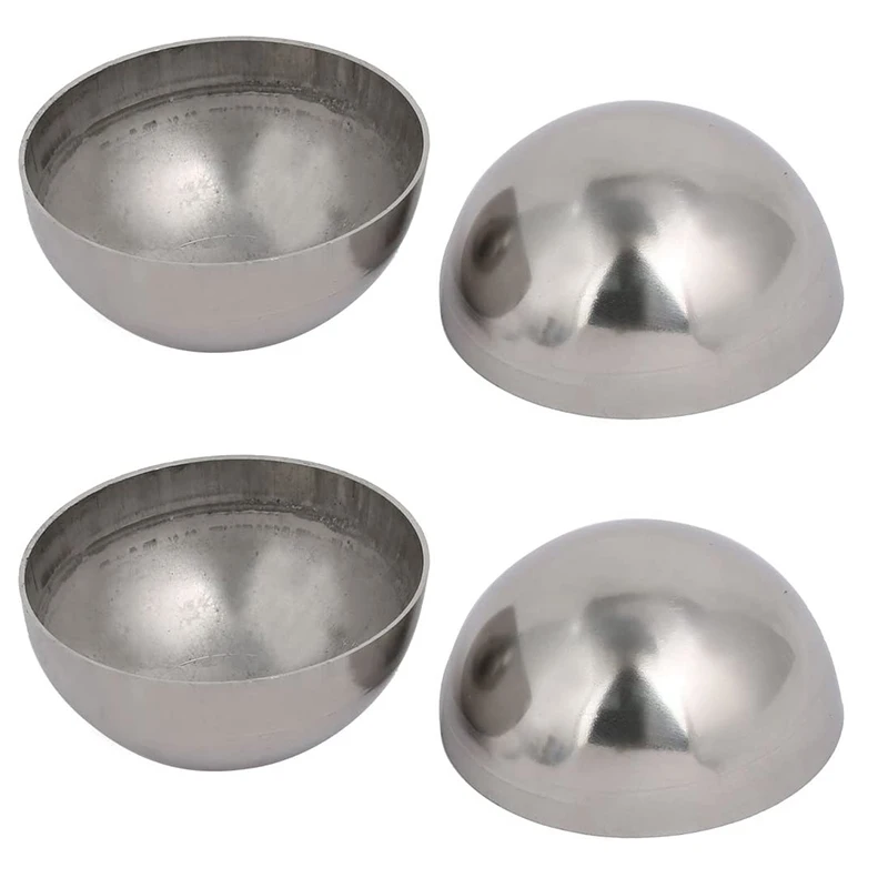 Custom Modern Large Metal Stainless Steel Hollow Half Ball Sphere ...