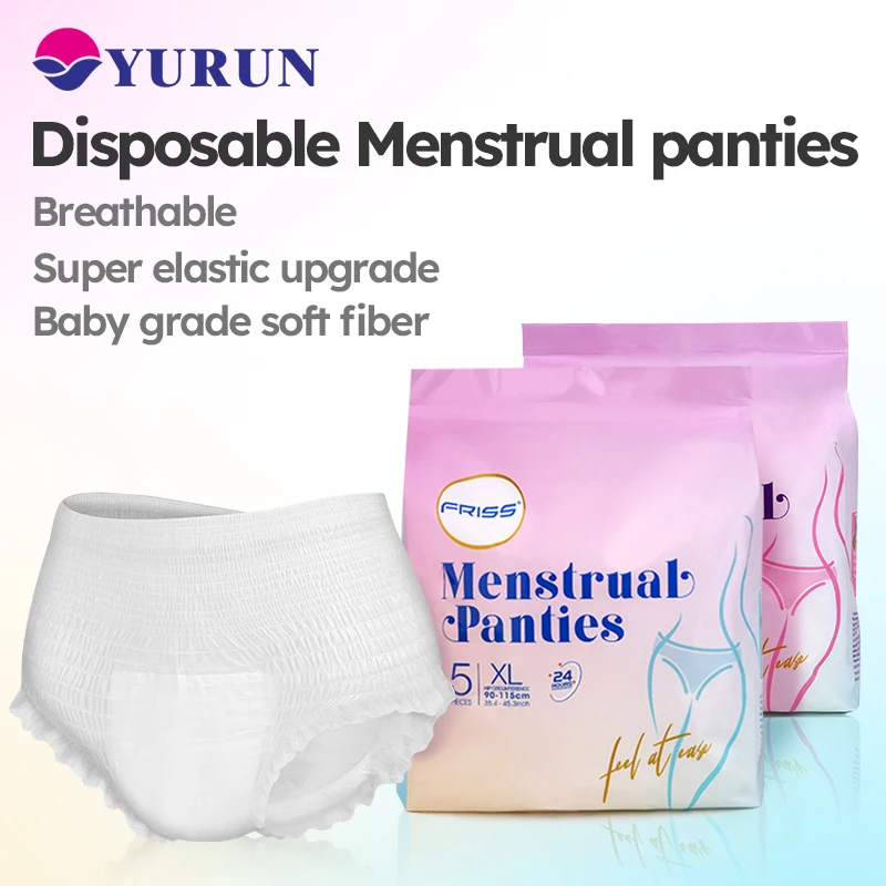 Oem-lady Sanitary Pants Processing Different Colors And Sizes Absorbs ...