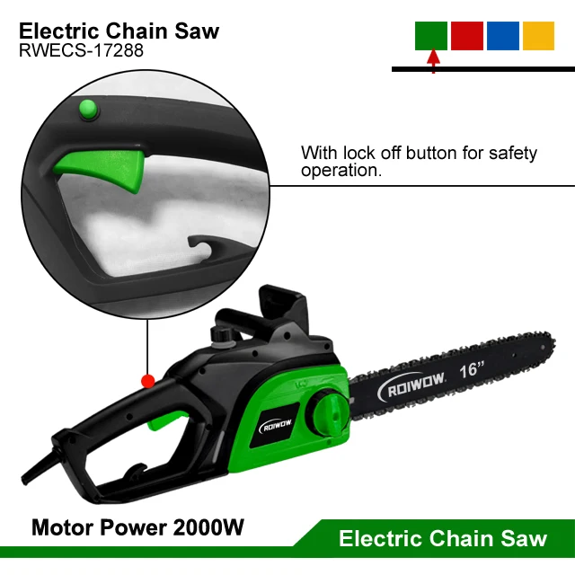 2200w Electric Power Hand Chainsaws Corded Garden Wood Saw Cutting 14 ...