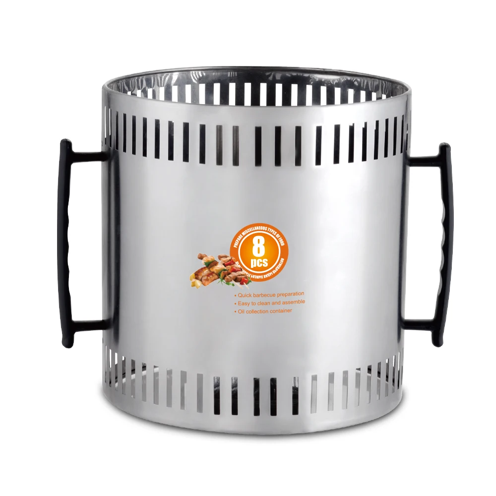 360 Degree Smokeless Rotisserie BBQ Grills - Easy Clean