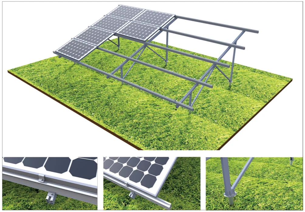 Adjustable Ground Mount Solar Racking Screw Pile Foundation Ground ...