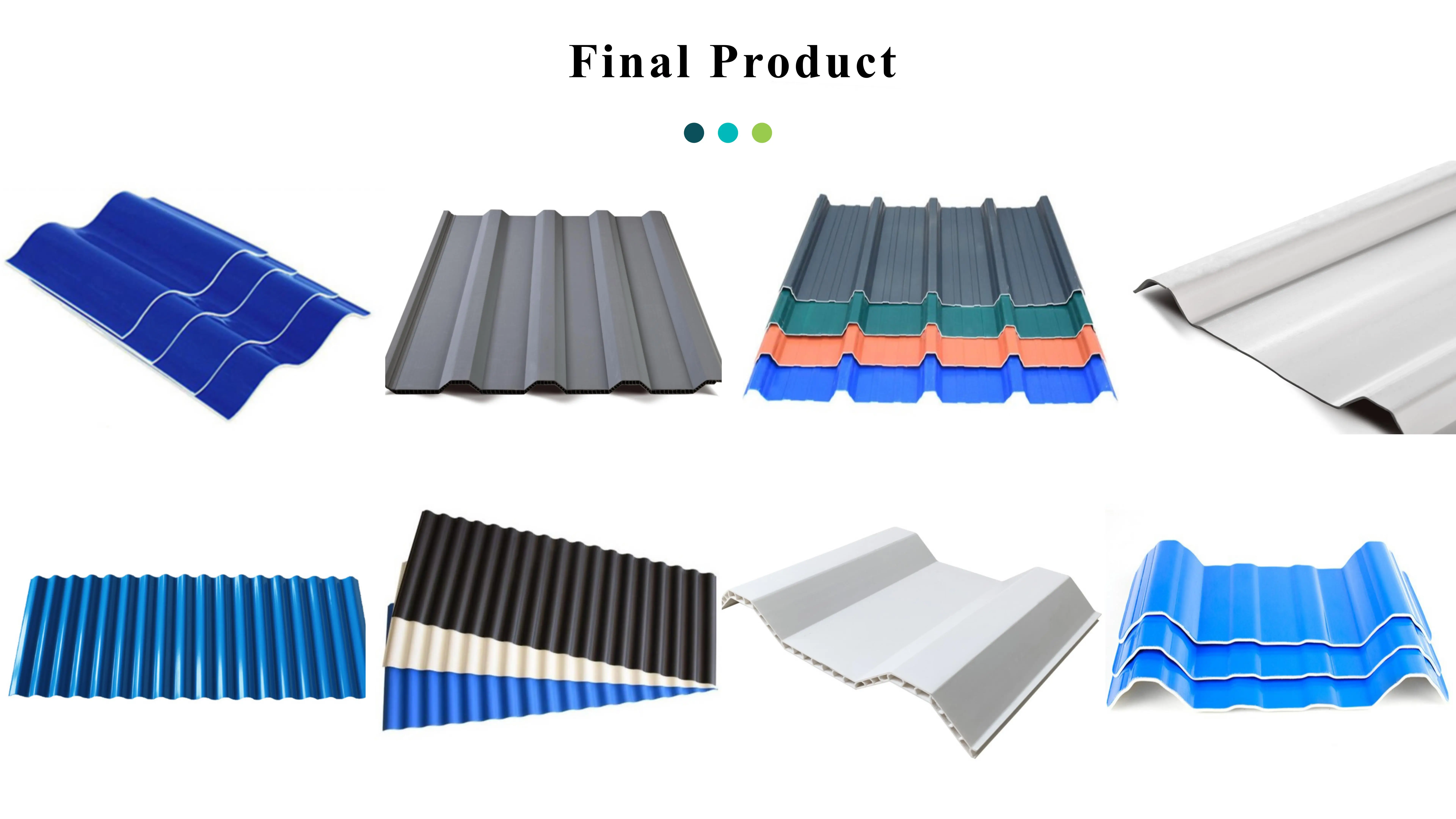 Plastic Roof Sheets Pvc Extruder For Waste Plastic For Roof Tile ...