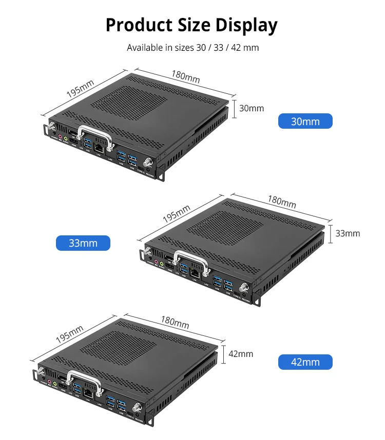 Industrial OPS Mini PC - Intel Core Hm77 for Whiteboards