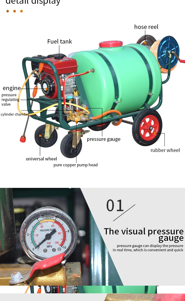 Field Irrigation Fruit Tree Pest Control Belt 160L Large Oil tank High ...