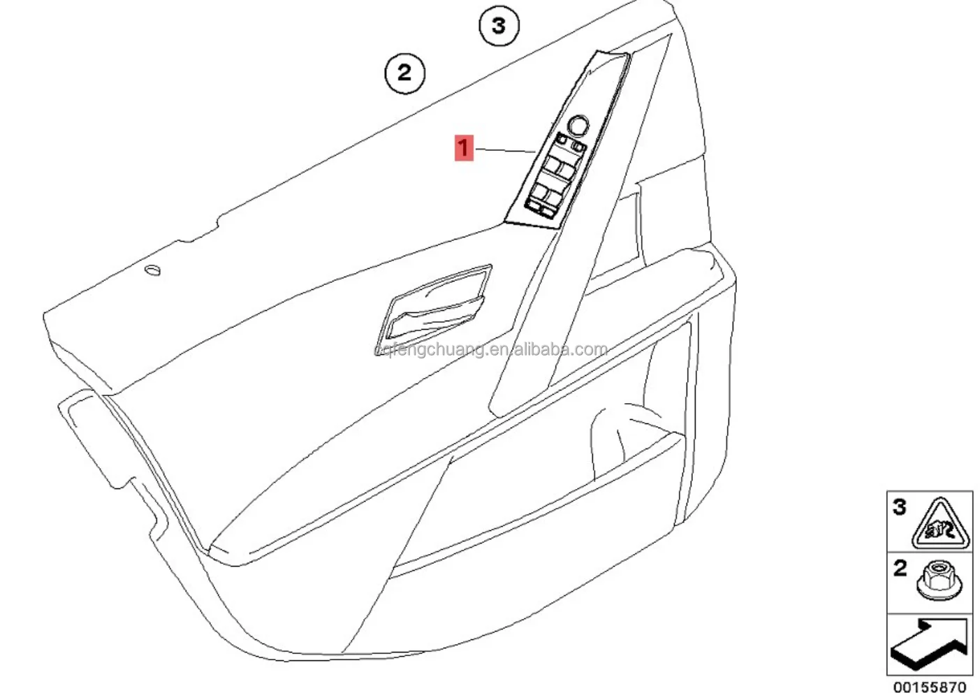 OEM 61316951914 Window Lifting Switch Master Power Car Door Automatic ...