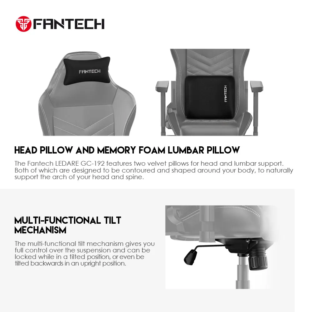 Fantech Ruibao Ergonomic Gamer Recaro Leg Rest Quality Mesh Workstation ...