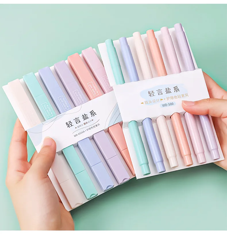 New School Student Block Highlighters Set - 6pcs/box