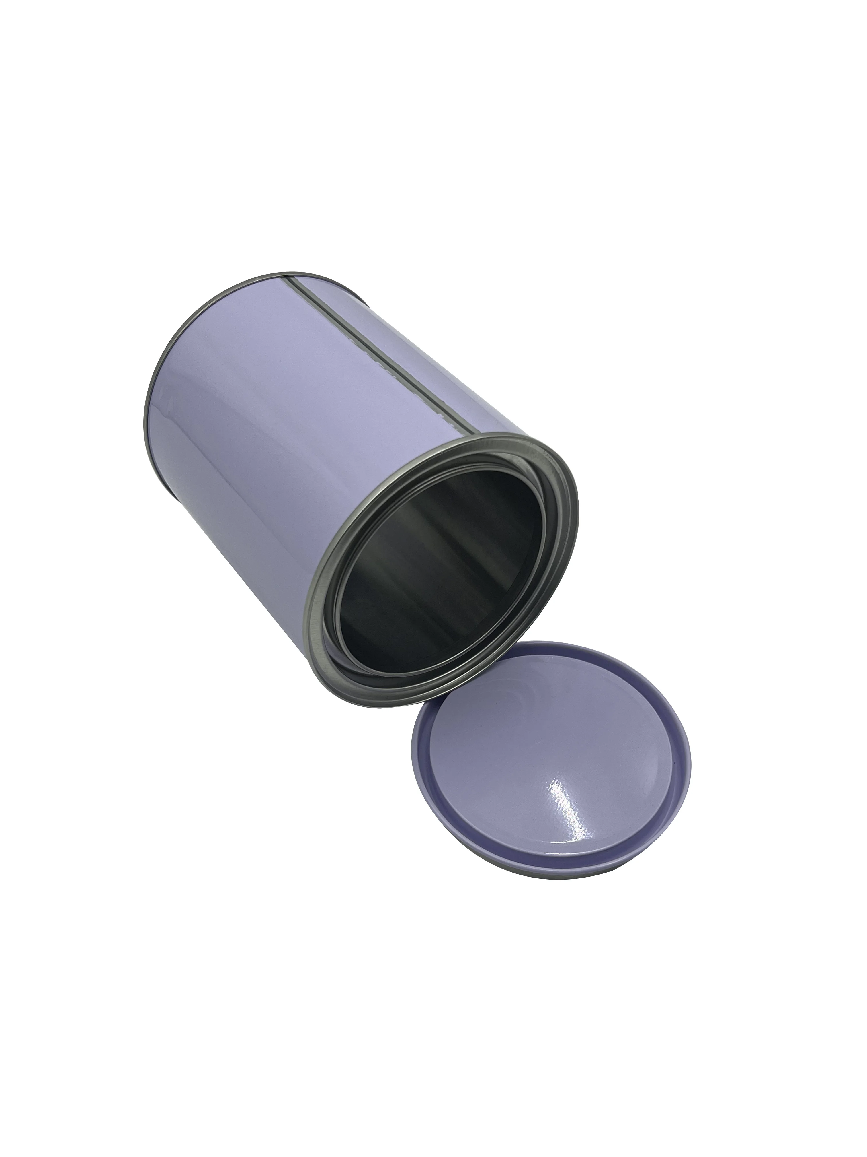 1l Cylindrical Candle Metal Tin Jar With Lid For Storage For ...