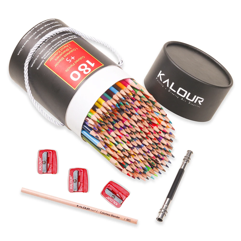 Kalour Colored Pencils - Premium 180pcs Set for Artists
