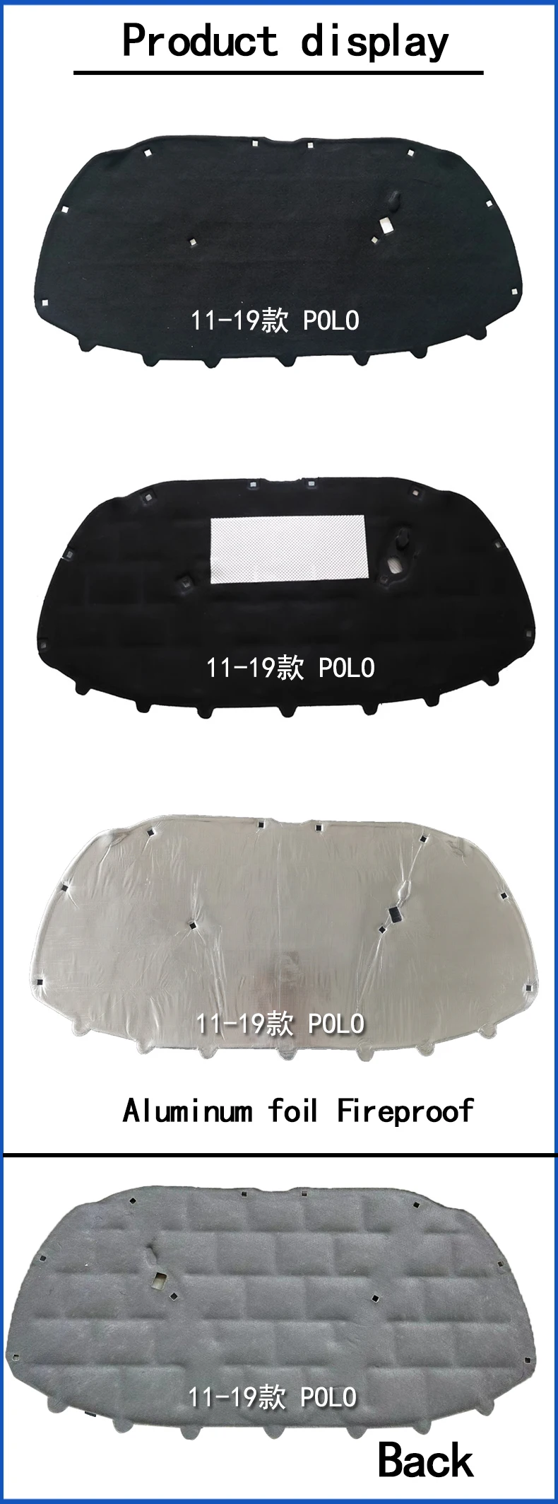 Auto Engine Cover Heat Car Front Soundproof Hood Thermal Insulation ...