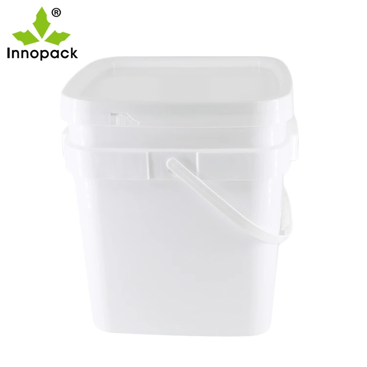 2 Gallon white rectangle bucket plastic pail barrel| Alibaba.com