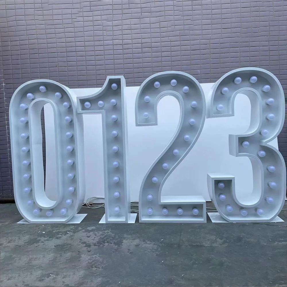 Product Manufacturer Customized 4ft Large Stainless Steel Led Marquee ...