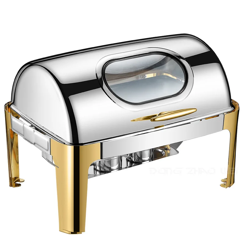 Customize Roll Top Chaffing Dishes for Luxury Buffet Set