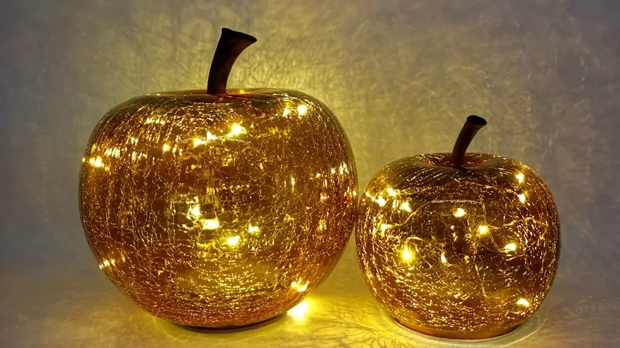 Led Battery Powered Timing Customized Hand Blown 5 Inch Christmas ...