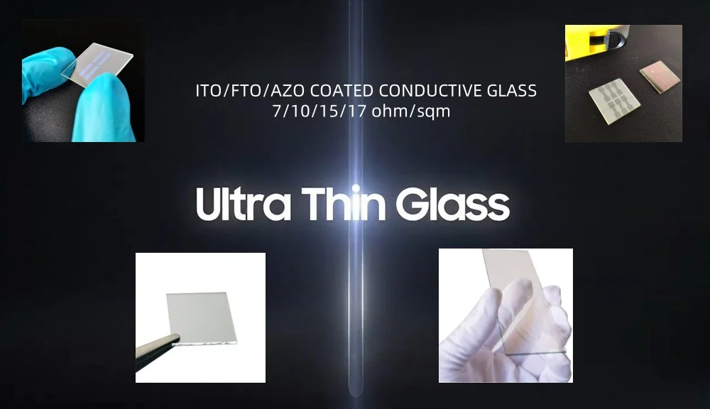 Custom ITO&FTO Conductive Transparent Electrode Glass Tempered Indium ...