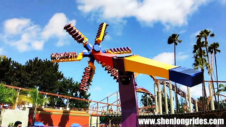 Adult Thrill Rides Amusement Park Attractions Speed Windmill Top Scan ...