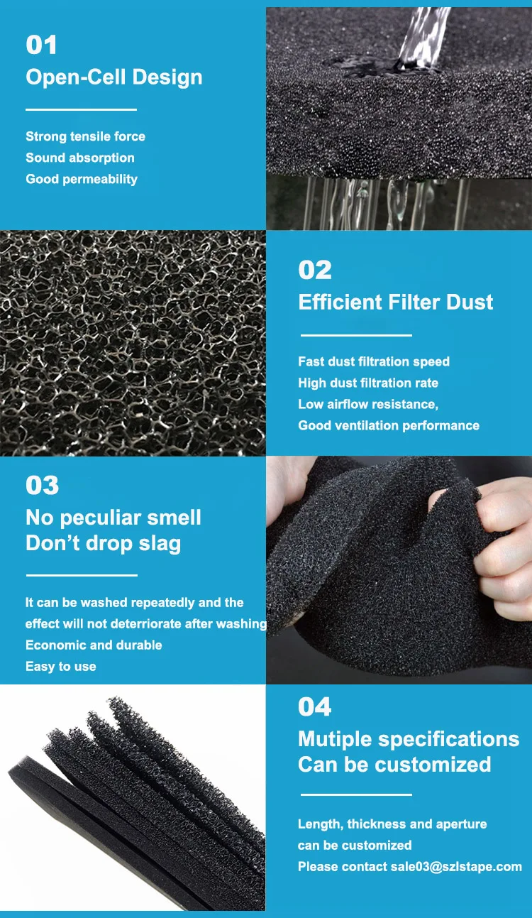 30 PPI Open Cell Polyurethane Foam for Efficient Filtration