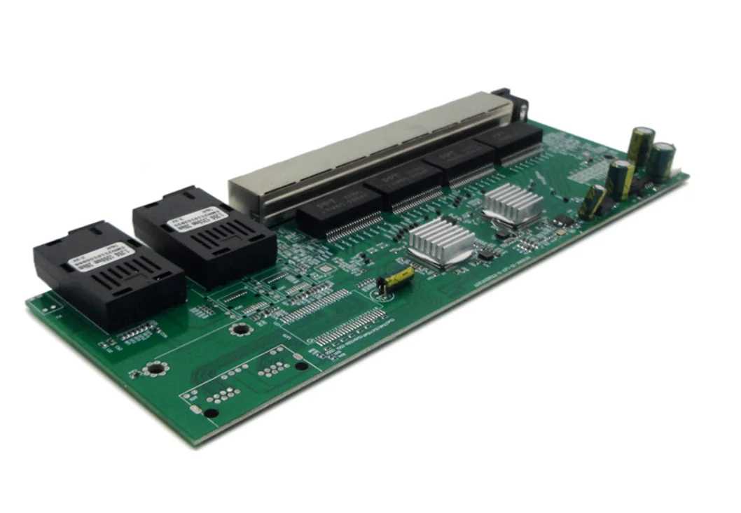 Gigabit Poe Pasivo 8 Port Ethernet Switch Pcb 24v 48v 2 Sc Fiber ...